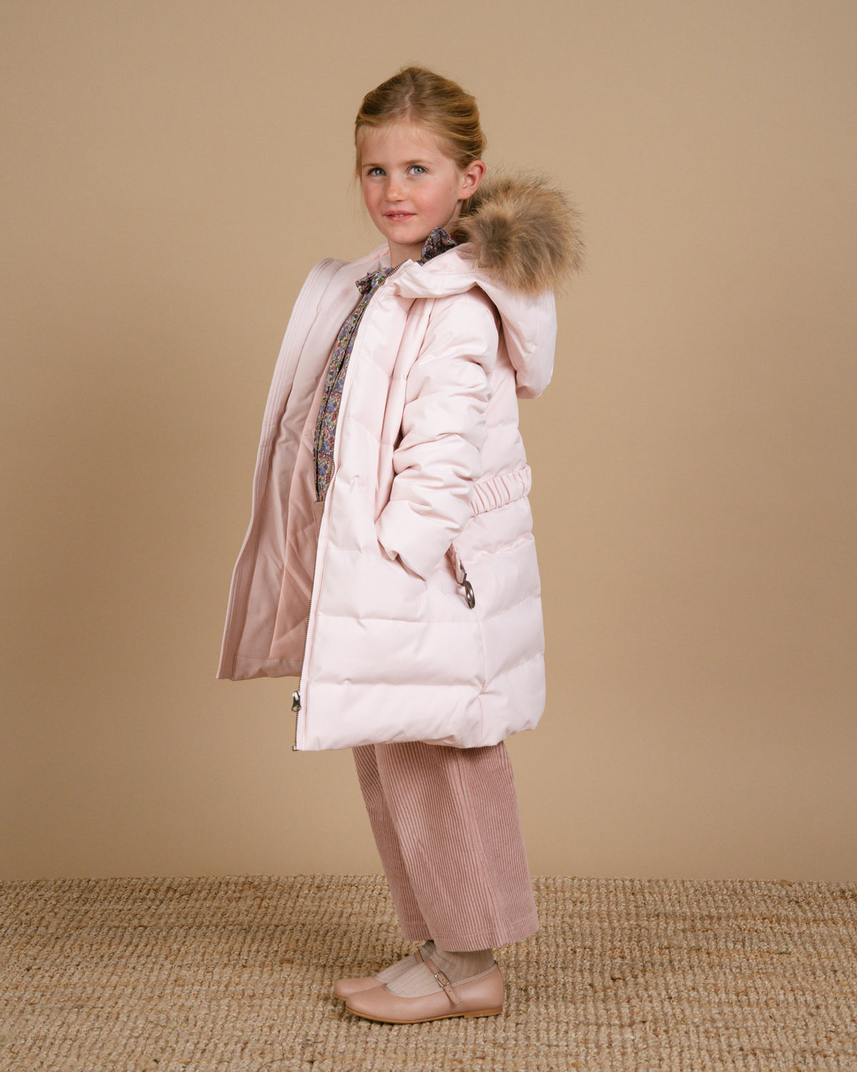 Alba Pink Down Jacket - Timeless Luxury for Girls | Amaia London