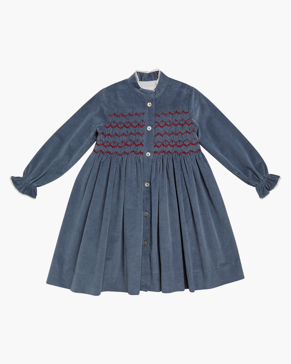 Ines Dress for Girls in Midnight Blue corduroy | Amaia London
