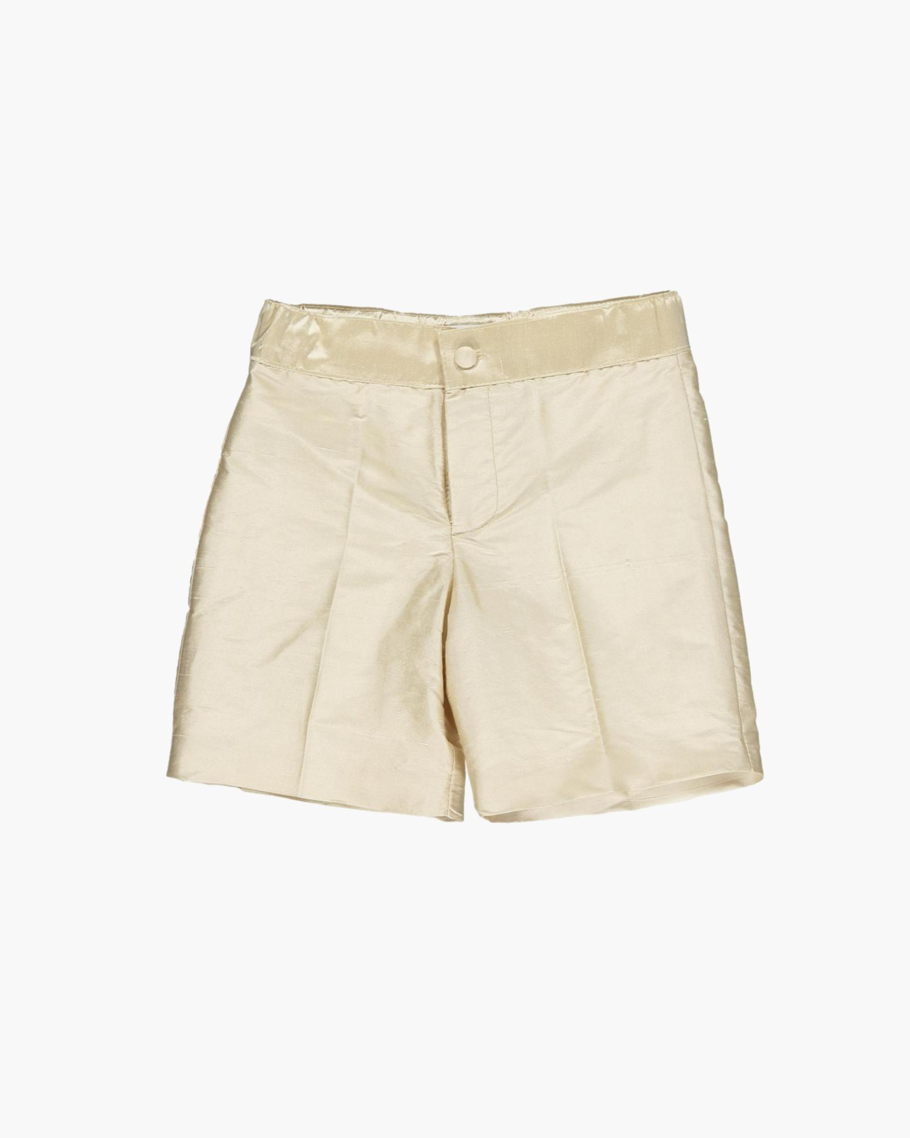 Louis Short in Gold - 100% Silk for Boys | Amaia London
