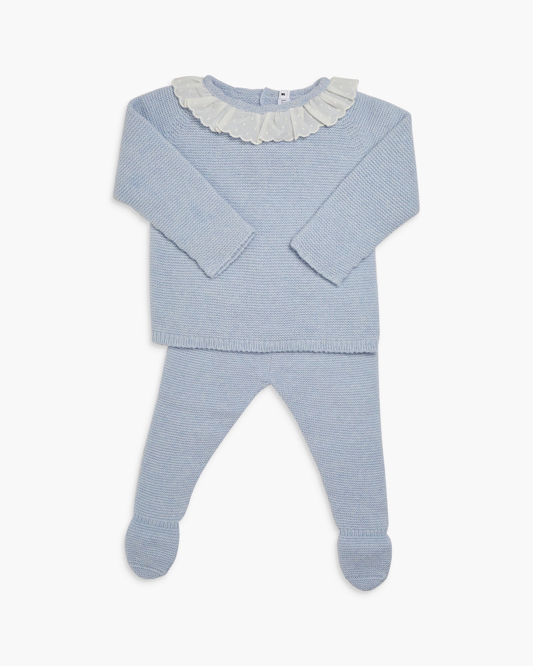Nora Baby Jumper Blue - Timeless Luxury for Newborn | Amaia London