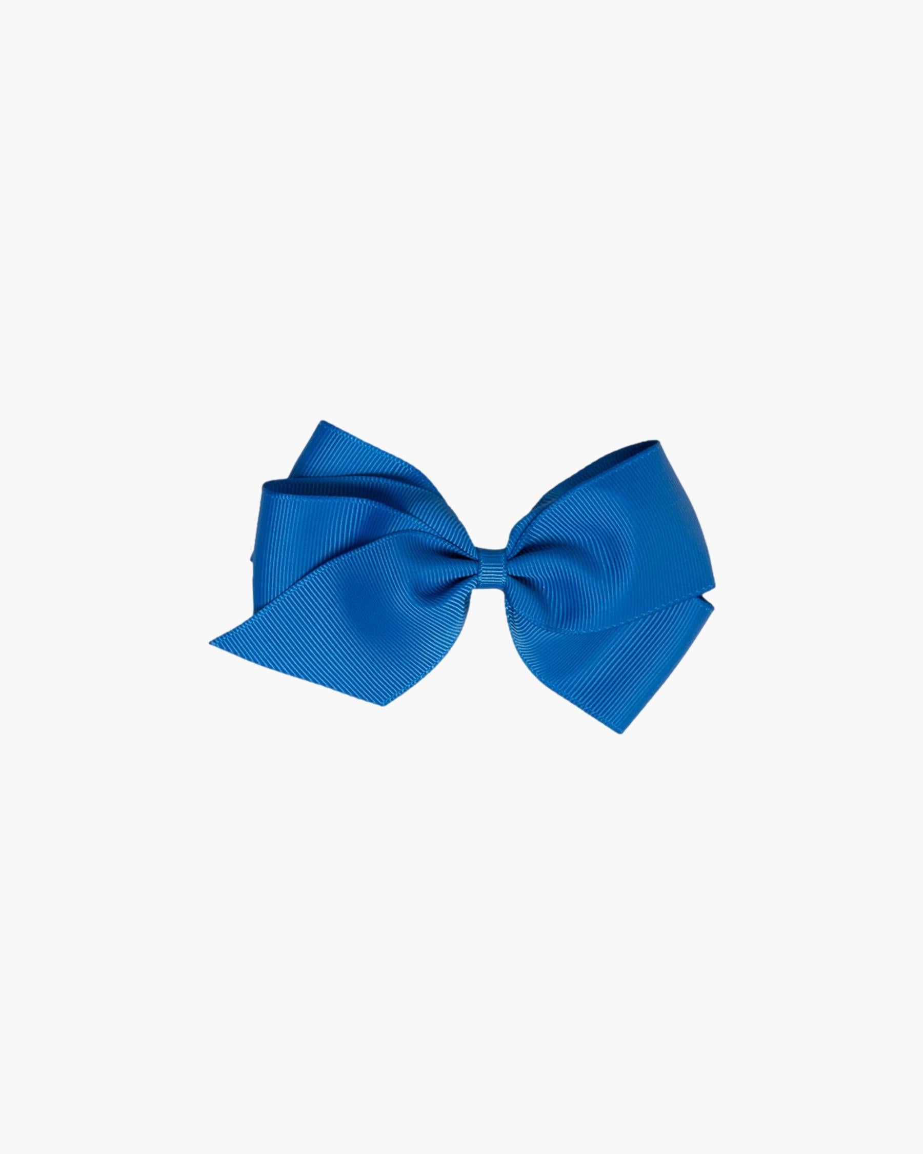 Elegant & Timeless Royal Blue Large Hair Bow | Amaia London