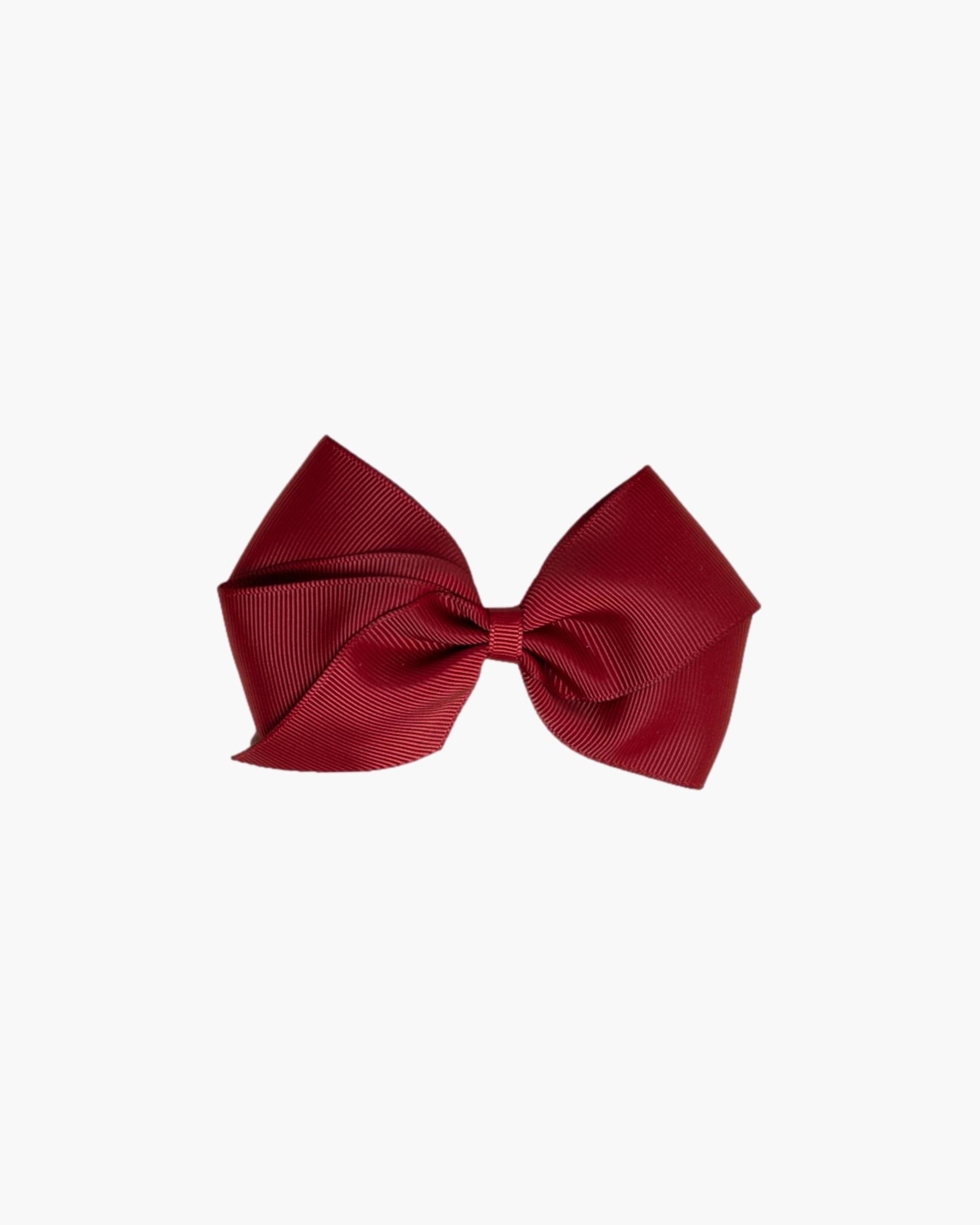 Rust Large Hair Bow – Traditional Elegance | Amaia London