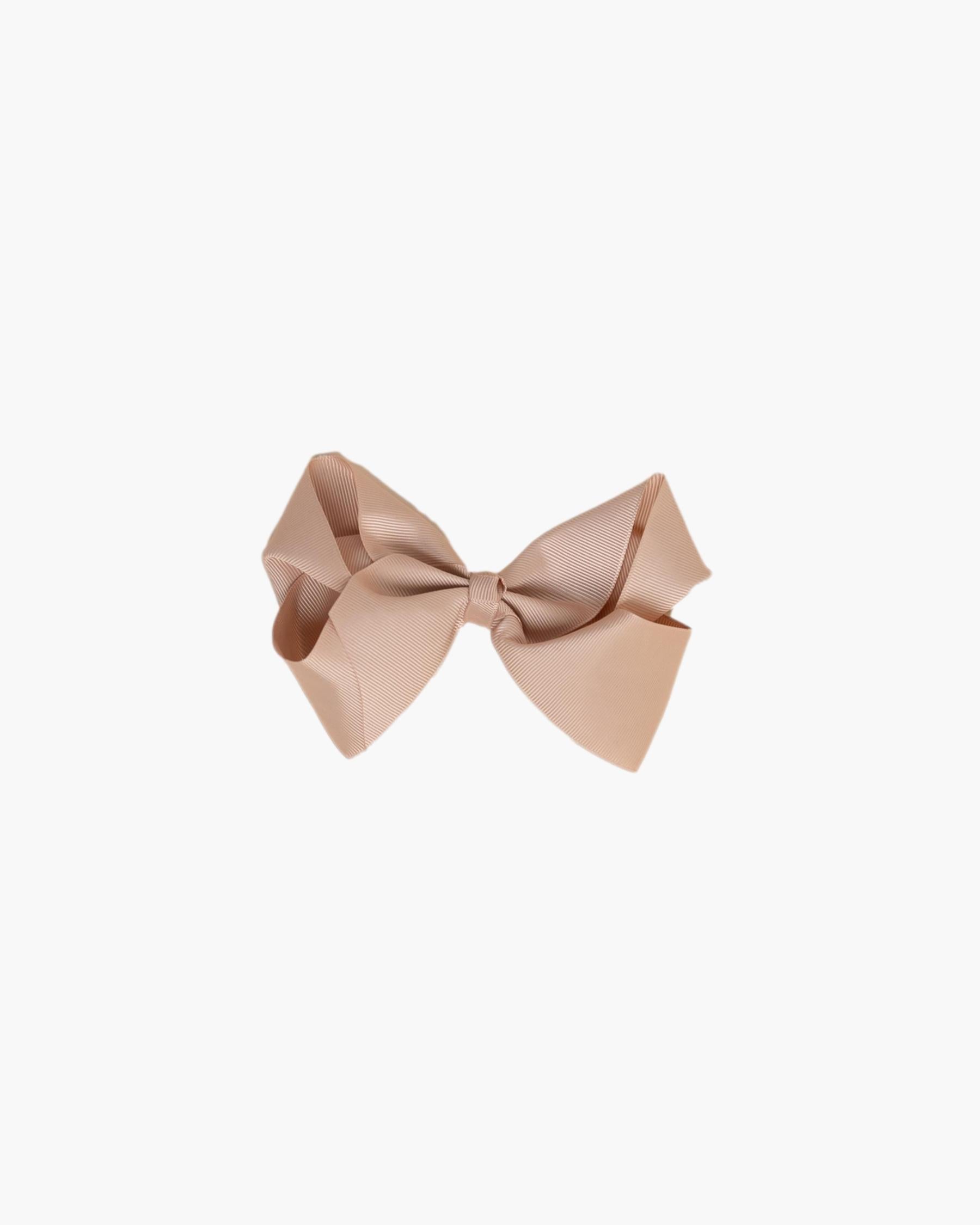 Luxury Tan X-Large Hair Bow – Classic Style | Amaia London